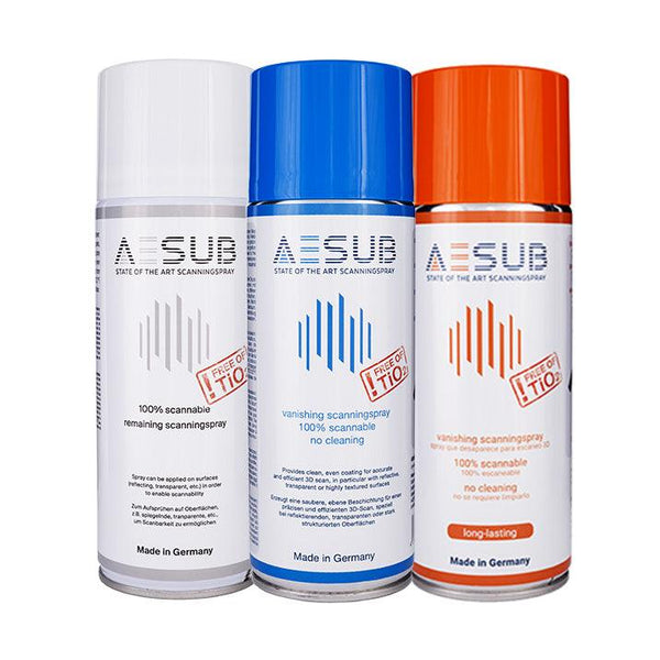 AESUB 3D Scanning Spray - 3 Can Pack - AESUB Blue, Orange, White ...